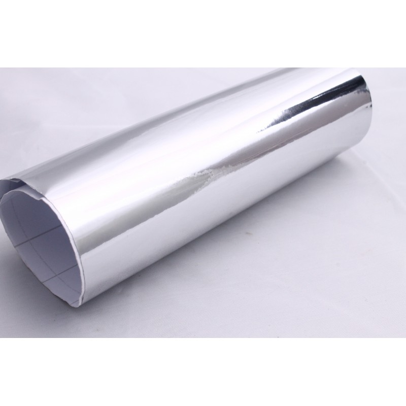 film vinyle adhésif chromé argenté pour covering